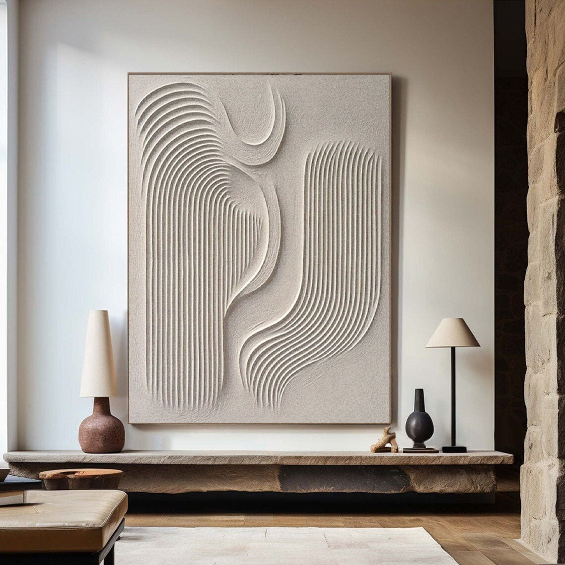 Contemporary 3D Textured Wall Art: A Statement of Modern Elegance #BBM 021