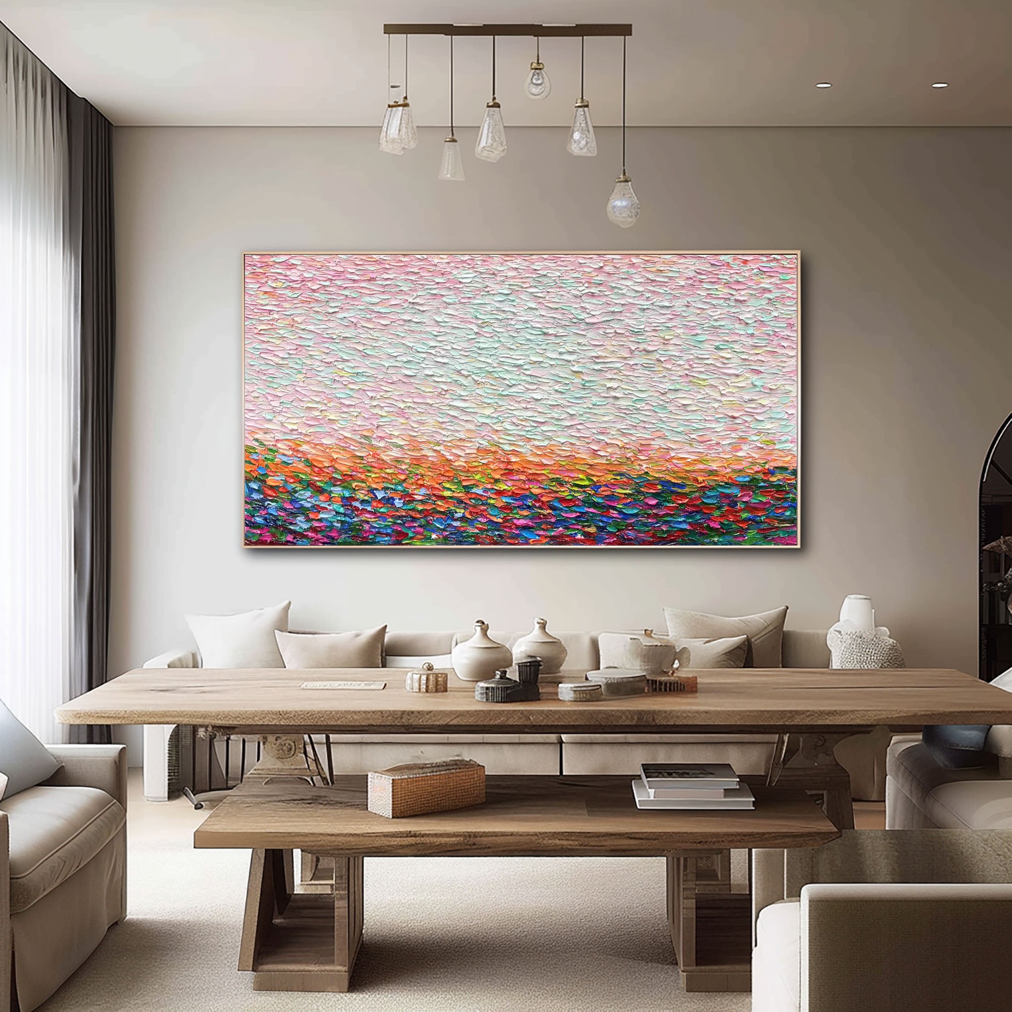 Vibrant Spectrum: Colorful Abstract Wall Art For Living Room Decor #CAP 020