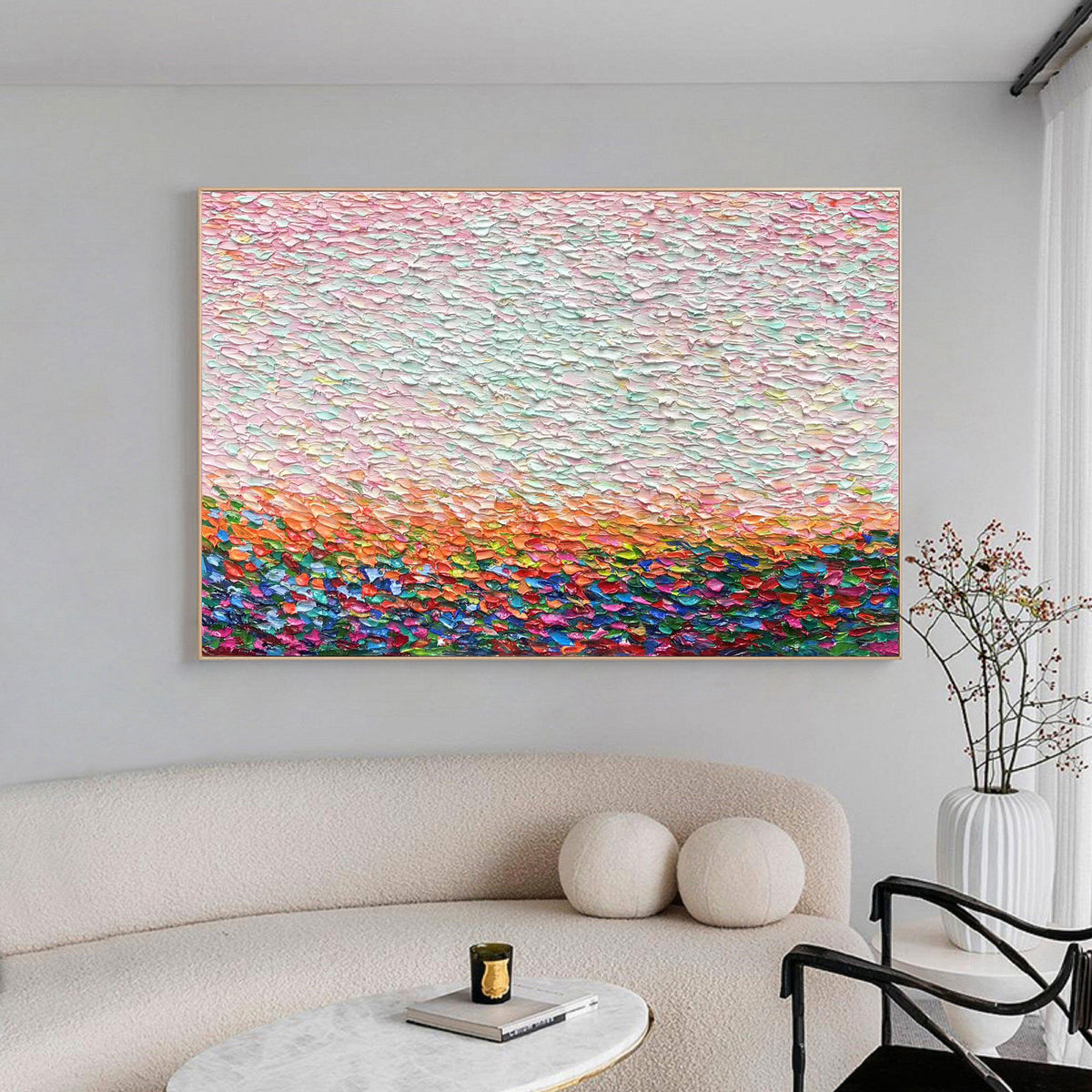 Vibrant Spectrum: Colorful Abstract Wall Art For Living Room Decor #CAP 020