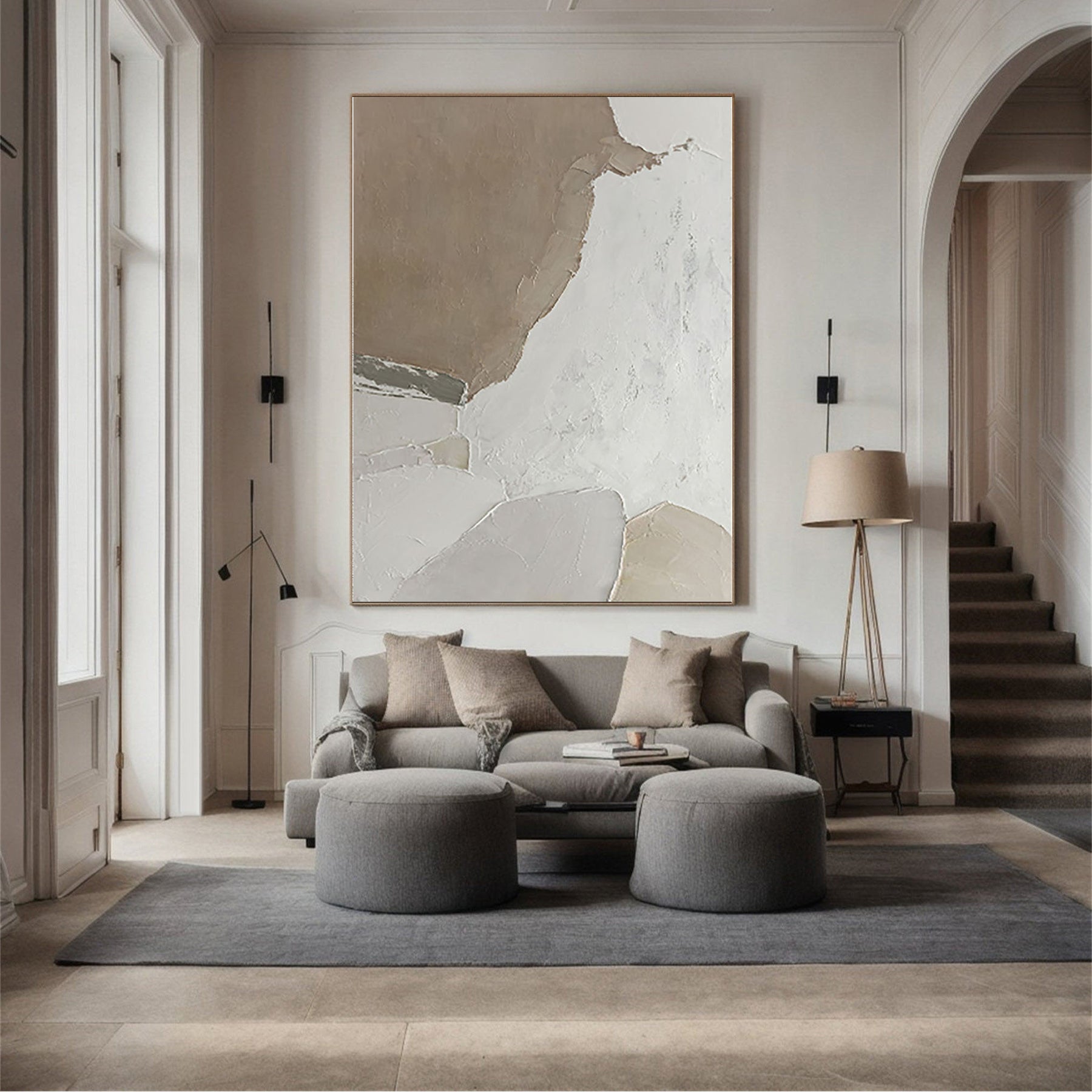 "Calm Ascent" | Contemporary Abstract Minimalist Art For Room Decor # ...
