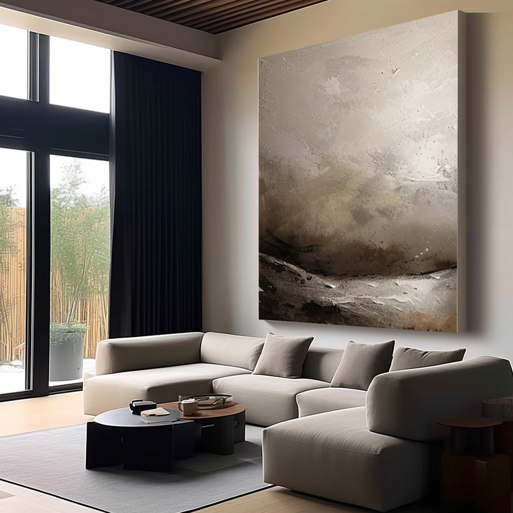 Serene Abstract Landscape Art: Embrace the Subtlety of Monochrome ...