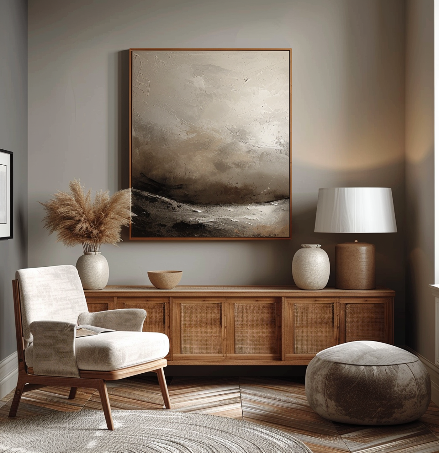 Serene Abstract Landscape Art: Embrace the Subtlety of Monochrome ...
