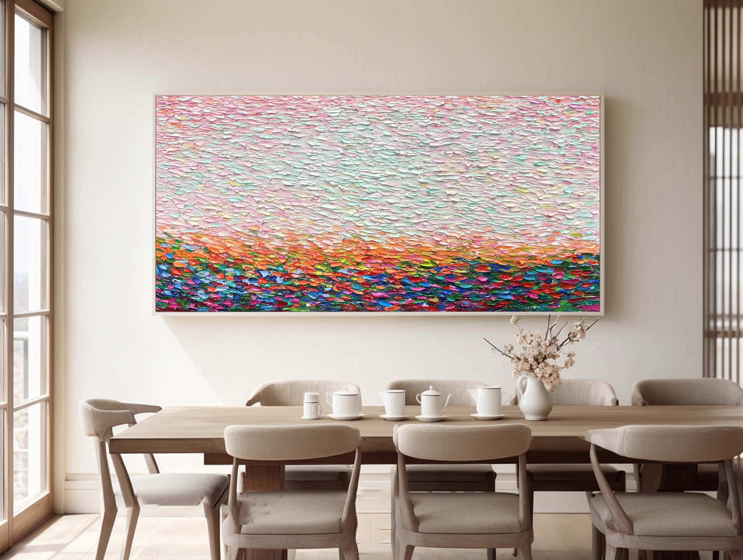 Vibrant Spectrum: Colorful Abstract Wall Art For Living Room Decor #CAP 020