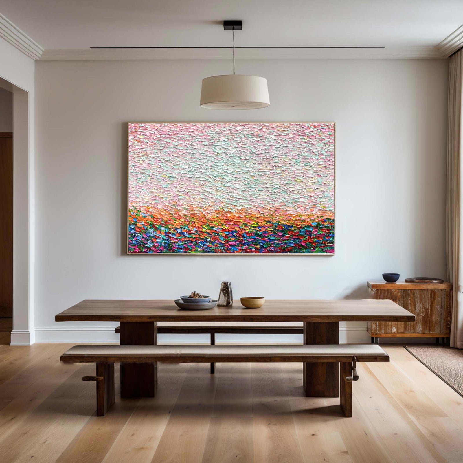 Vibrant Spectrum: Colorful Abstract Wall Art For Living Room Decor #CAP 020