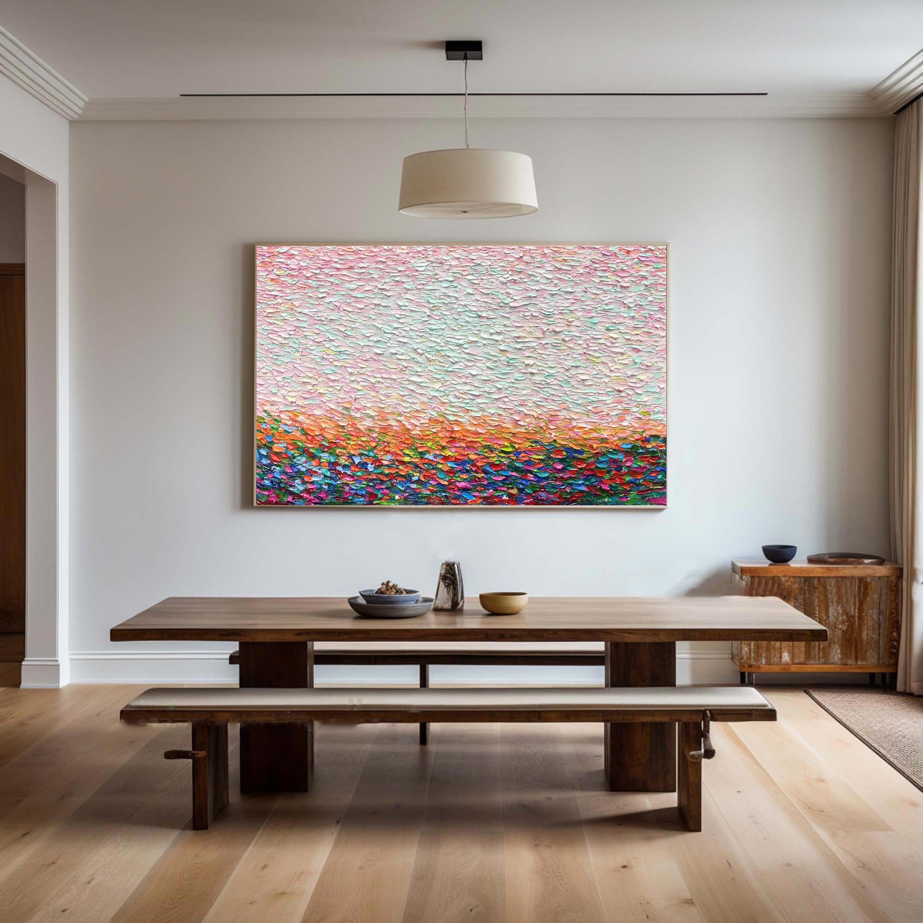 Vibrant Spectrum: Colorful Abstract Wall Art For Living Room Decor #CAP 020